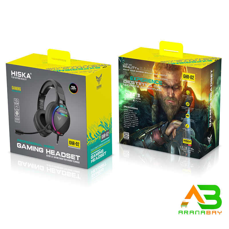 هدست گیمینگ سیمی هیسکا (HISKA) مدل GHR-02 | فروشگاه اینترنتی آرانابی